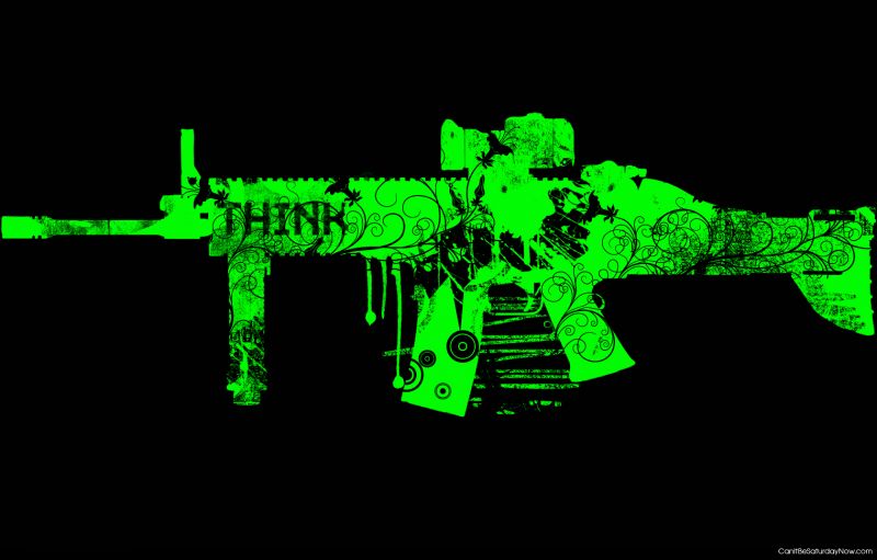 Can It Be Saturday Now .com ? - Green gun